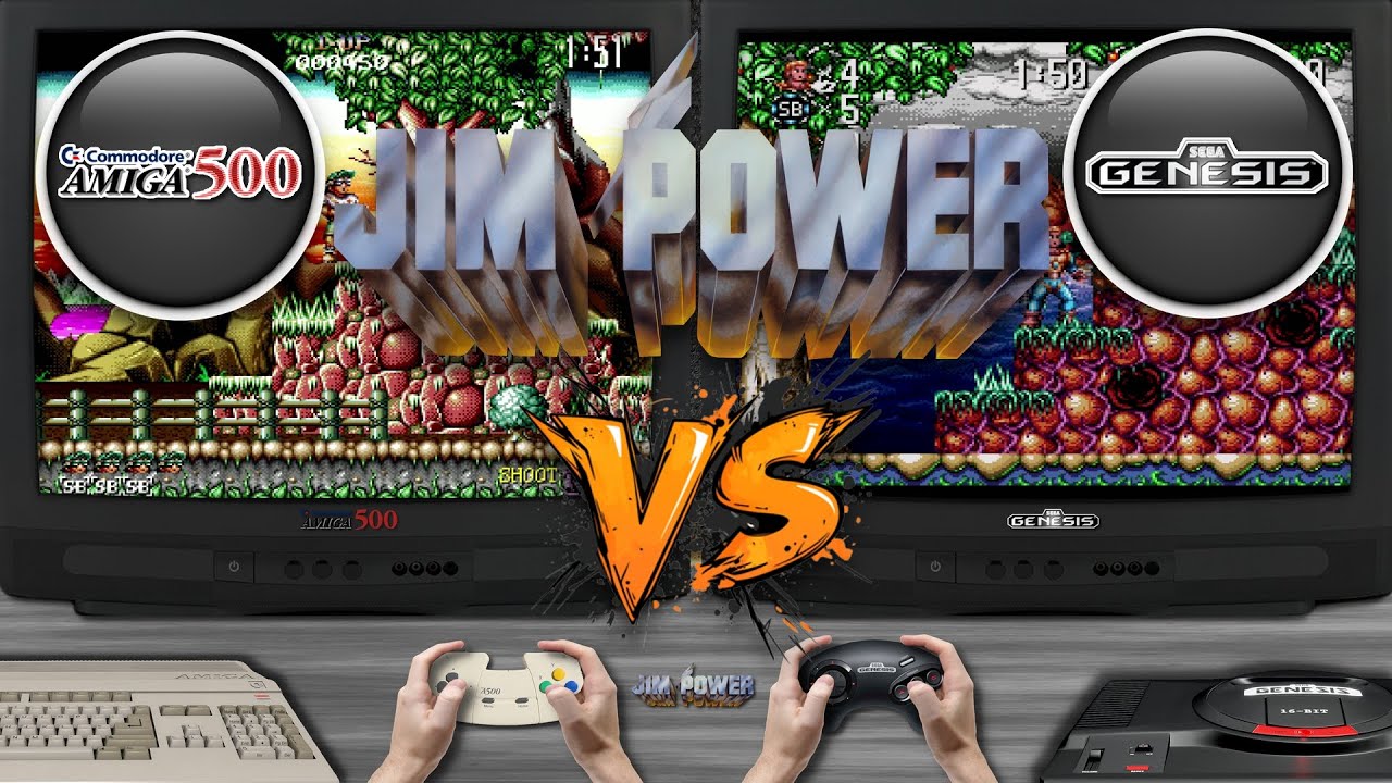 Jim Power 🎮 Amiga 500 vs Sega Genesis | Side-by-Side Comparison - YouTube