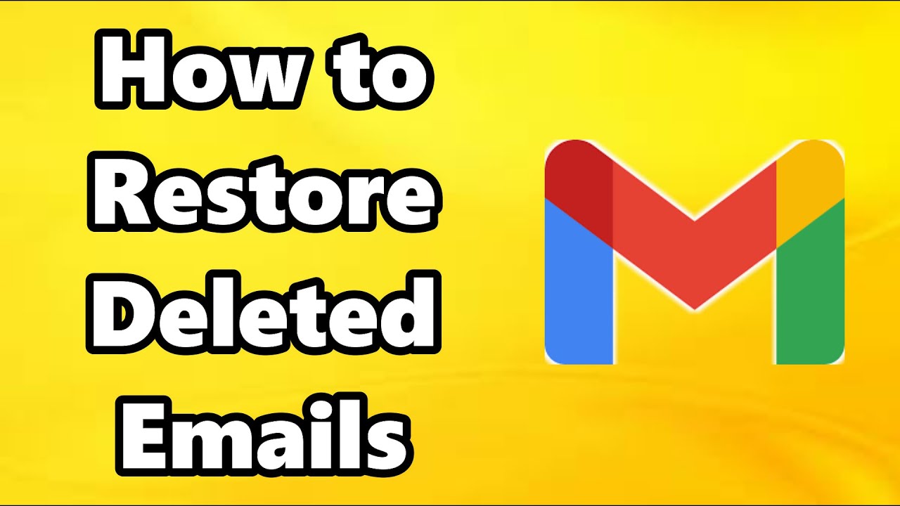 How to Restore Deleted Emails on Gmail 2023 - YouTube