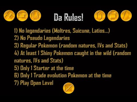 All Gold Symbols with HARD RULES!! (Pokemon Emerald - Battle Frontier ...