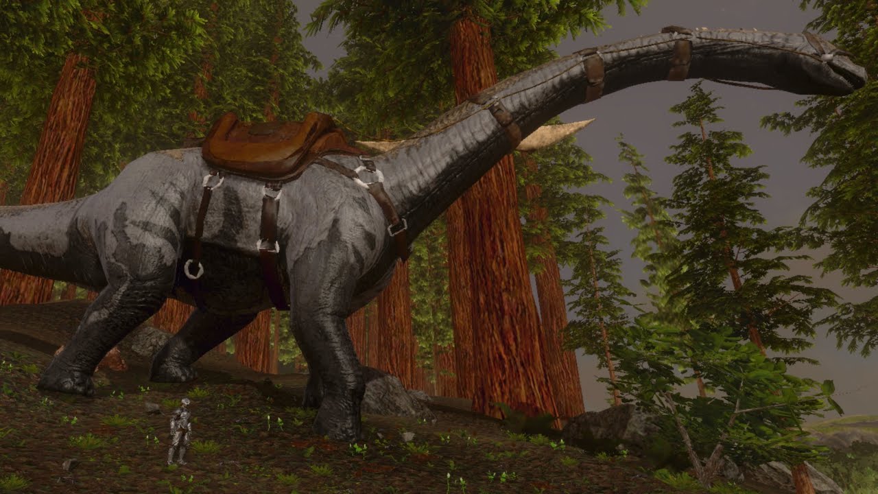 HIGH LEVEL BRONTOSAURUS TAMING!ARK: Survival Evolved - YouTube