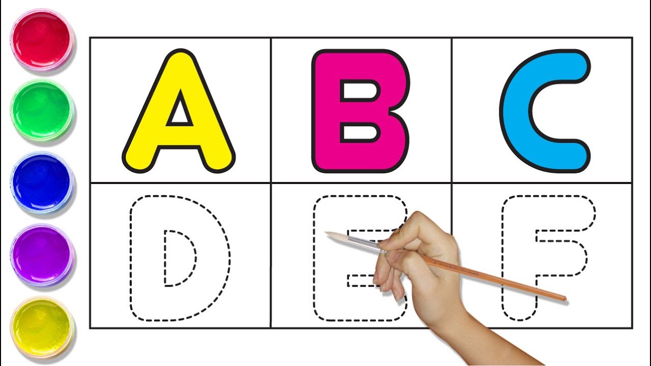 Learn to Write Your ABCs! Tracing & Coloring - YouTube