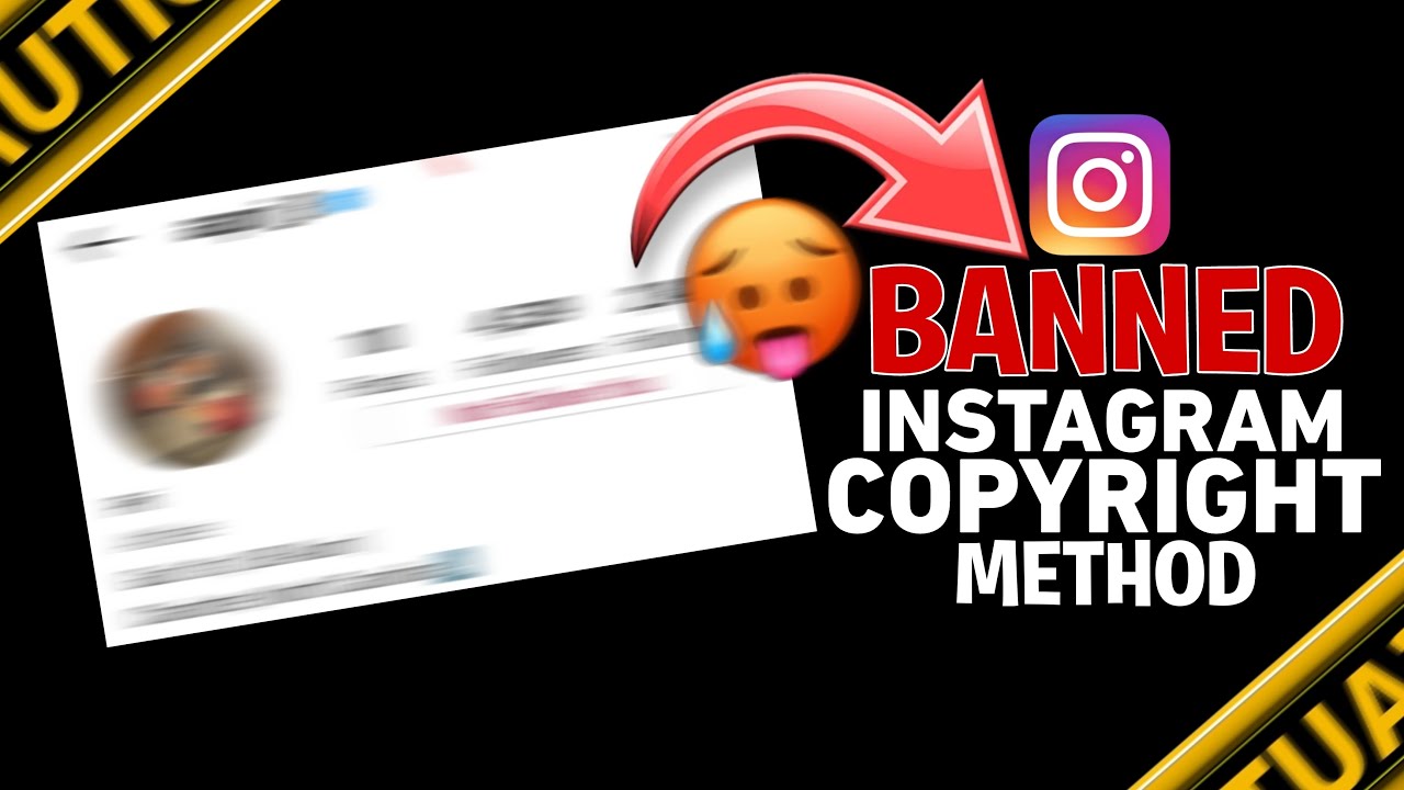 How To Ban Account With Copyright Method [ INSTAGRAM } | instagram ...