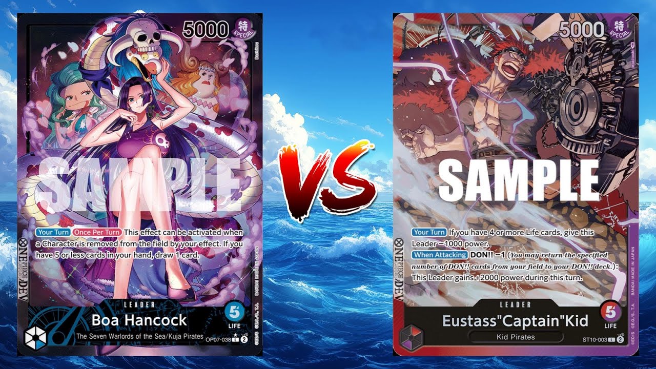 One Piece TCG Boa Hancock Vs Eustass Captain Kid!! - YouTube