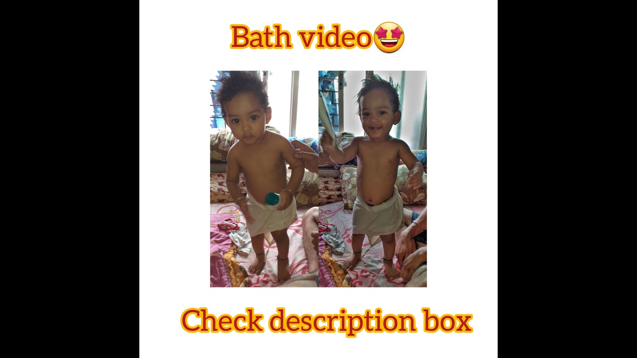 Bath video of Poko 🤩 || How to clean baby's private part - YouTube