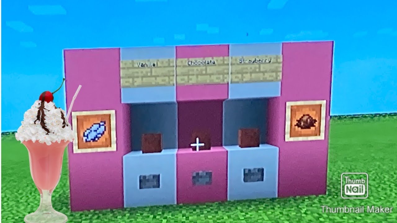 Minecraft Tutorial #73: How To Make A WORKING Milkshake Machine ...