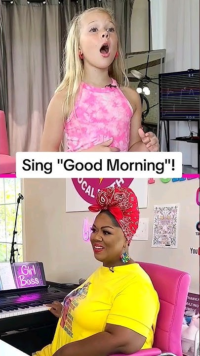 Little GIRL learns to IMPROVE SINGING in minutes w/Vocal Coach - YouTube