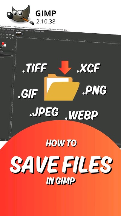 Save files in GIMP. - YouTube