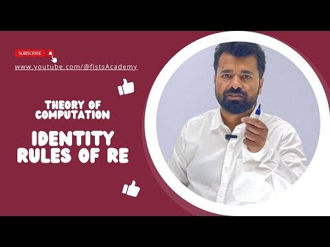 Lec 43 | Identity Rules of Regular Expression | Regular Expression | @fistsAcademy - YouTube