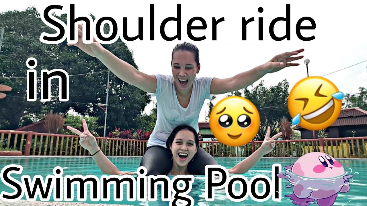 Shoulder ride in swimming pool 🤣😍|Metz&Melz - YouTube