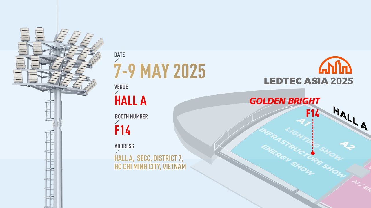 GoldenBright at LEDTEC ASIA 2025 the First Day – Booth F14 Hall A | Ho ...