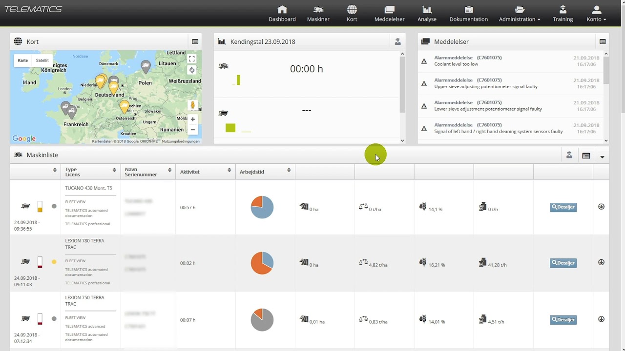 CLAAS Brugertips TELEMATICS. | 14. Eksport af ordredata - YouTube
