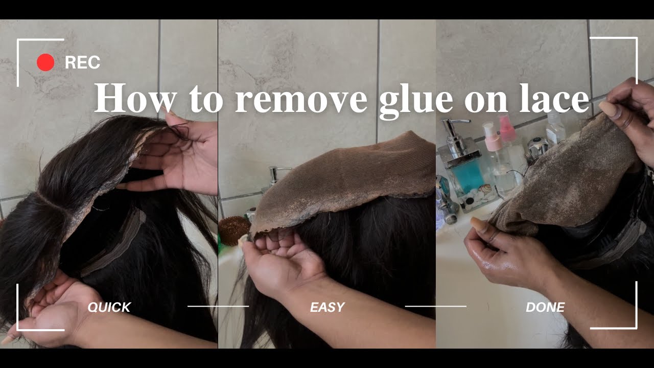 How to remove glue on lace frontal wig | South African YouTuber | Tracy ...