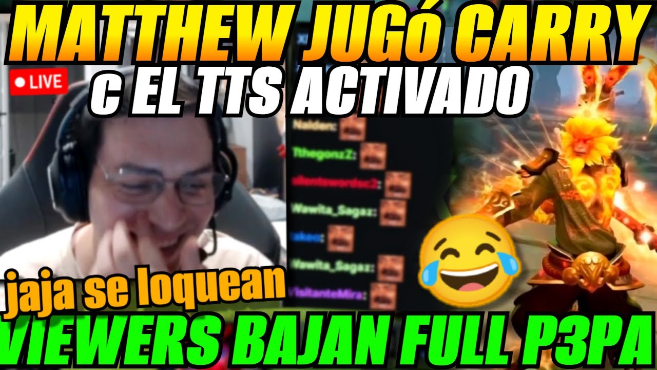 😲Matthew Monkey king carry en stream😅Viewers lo vacilan - YouTube