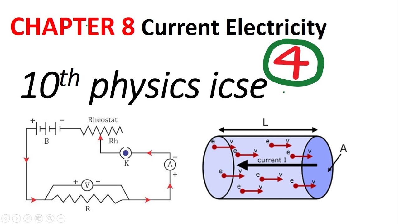 CH8 LEC 4 l 10th ICSE l PHYSICS l CHAPTER 8 l CURRENT ELECTRICITY - YouTube