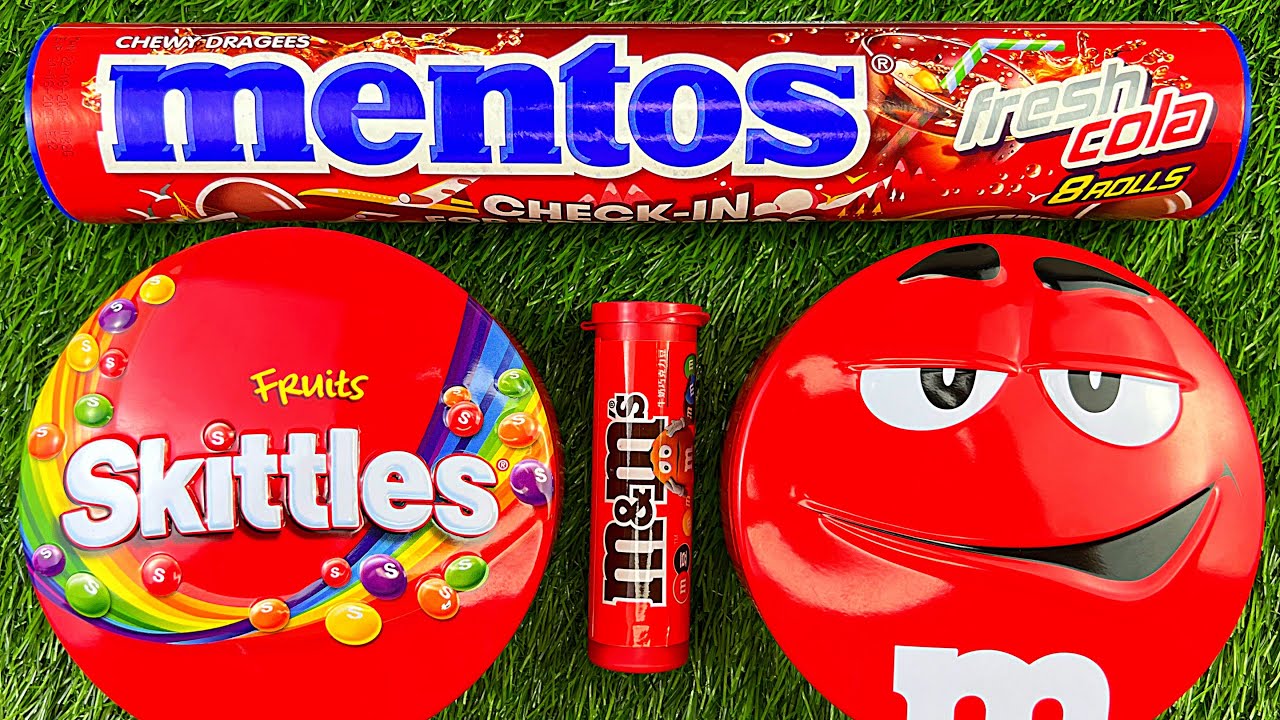 Unpacking Lollipops! Big Mentos and M&m’s Big ASMR - YouTube