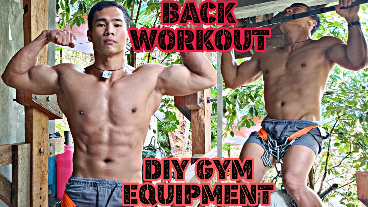 DIY GYM EQUIPMENT BACK WORKOUT - YouTube