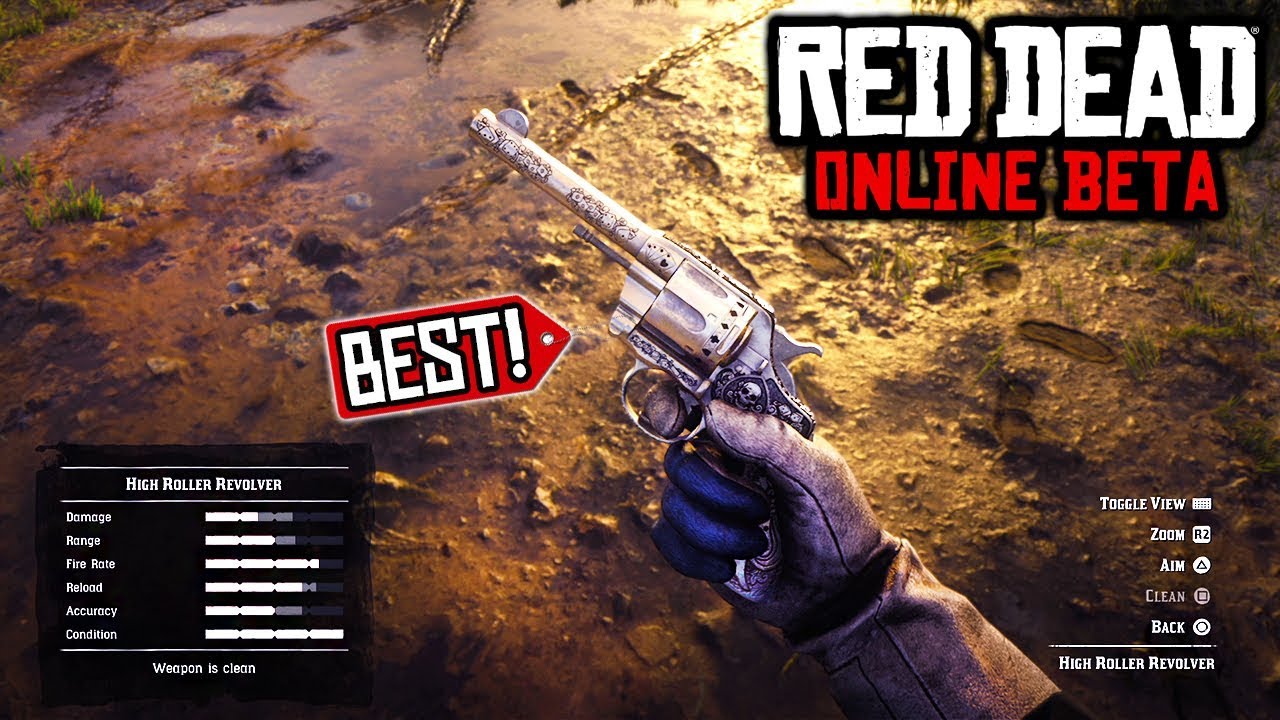 AMAZING REVOLVER RED DEAD ONLINE! Unlock *FREE* High Roller Revolver ...