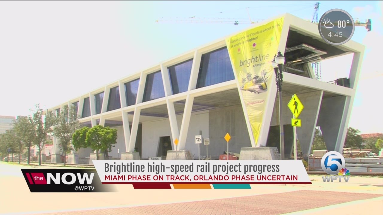 Brightline high-speed rail project progress - YouTube