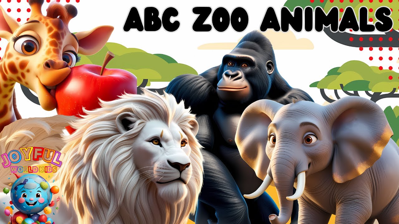 Toddler & Preschool Learning: ABC Zoo Animal Songs for Kids - YouTube
