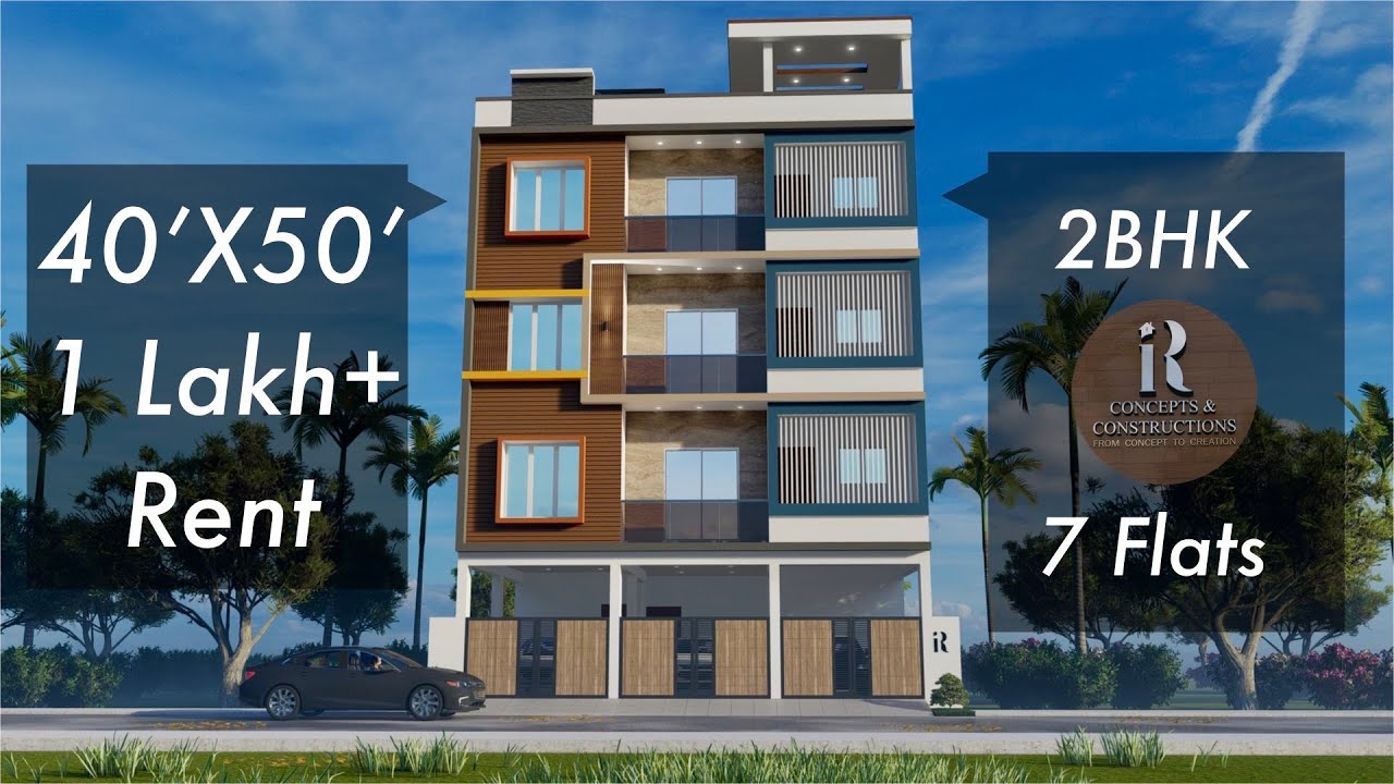 40X50 Feet Apartment Design 2000 Sqft Plan 12X15 Meters Design 40X50 Feet Apartment Design 2000 Sqft Plan 12X15 Meters Design