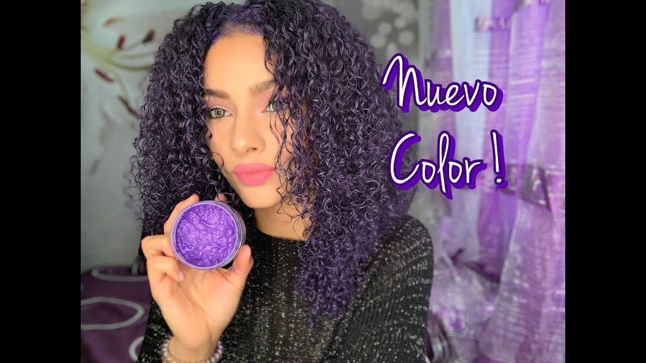 COLOR MORADO SIN DESCOLORAR MI CABELLO CON CREMA MOFAJANG.💜 - YouTube