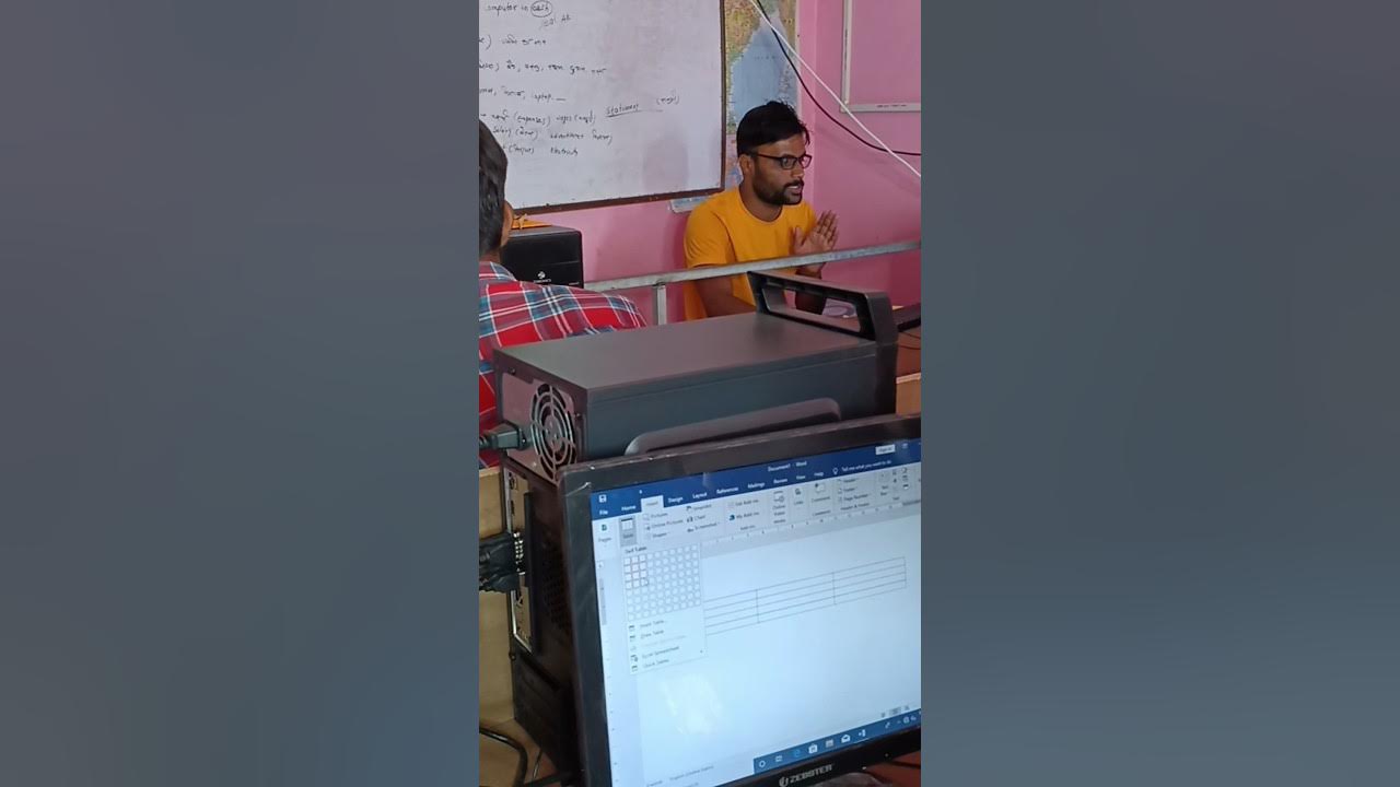 Insert Table Ms Word Mera Tuition Vikas Mukherjee Computer Meratuition Msword Youtube