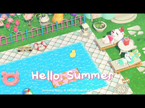 Hello, Summer 🍉 Smooth and Gentle Jazz for Studying and Reading | Animal Crossing Ambience