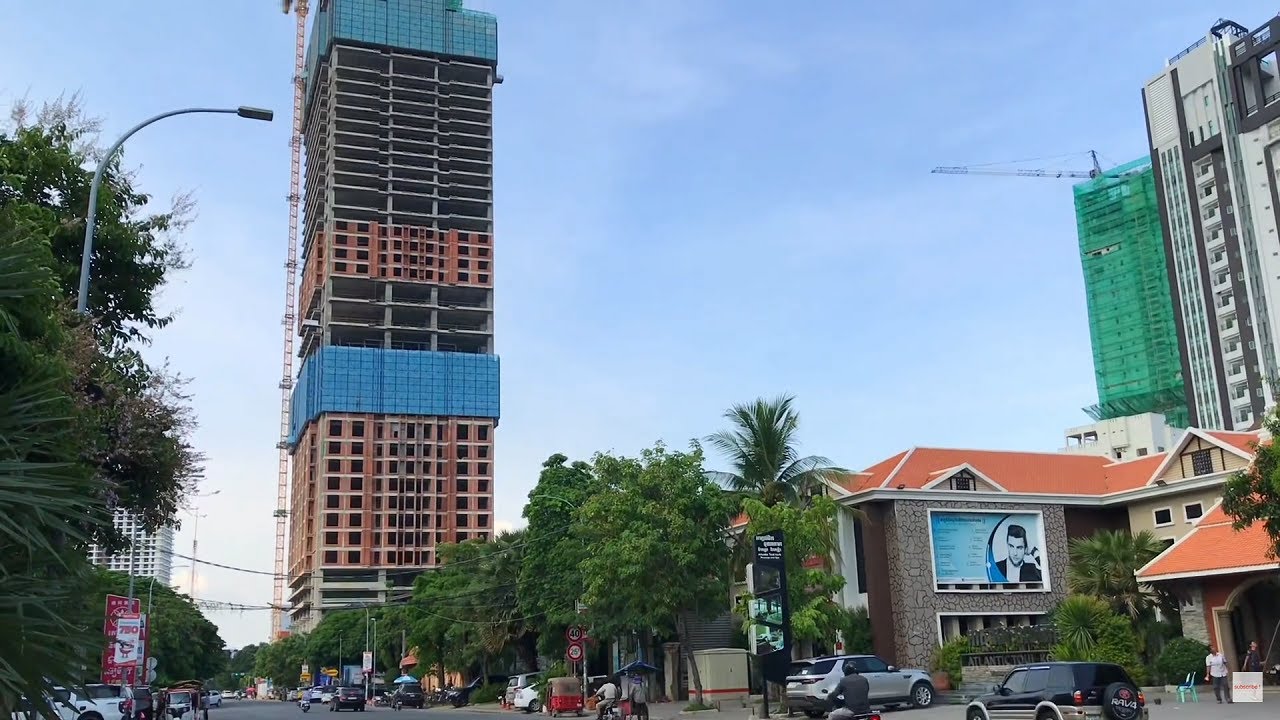 Skyscraper building- Phnom Penh Tall building - YouTube