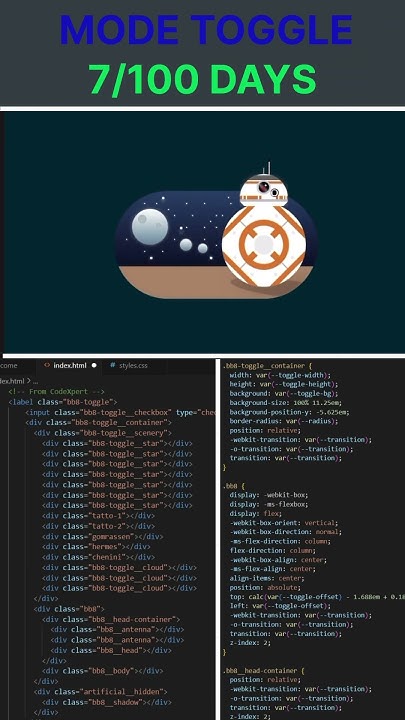 Mode Toggle | html & css project #ytshorts #coding #100dayschallenge #programming #css # ...