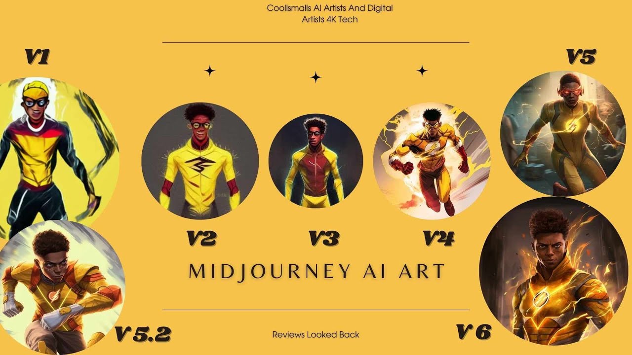 Examining the evolution of Midjourney AI Art from versions V1, V2, V3 ...