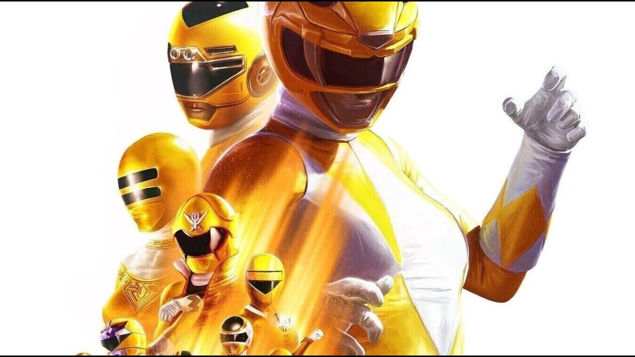 Power Rangers - All Yellow Rangers Morph - YouTube