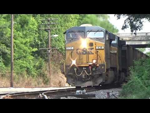 CSX ES44AH 838 w/ Nice K5HL Leads Empty Coal E307 on 7/30/21 - YouTube