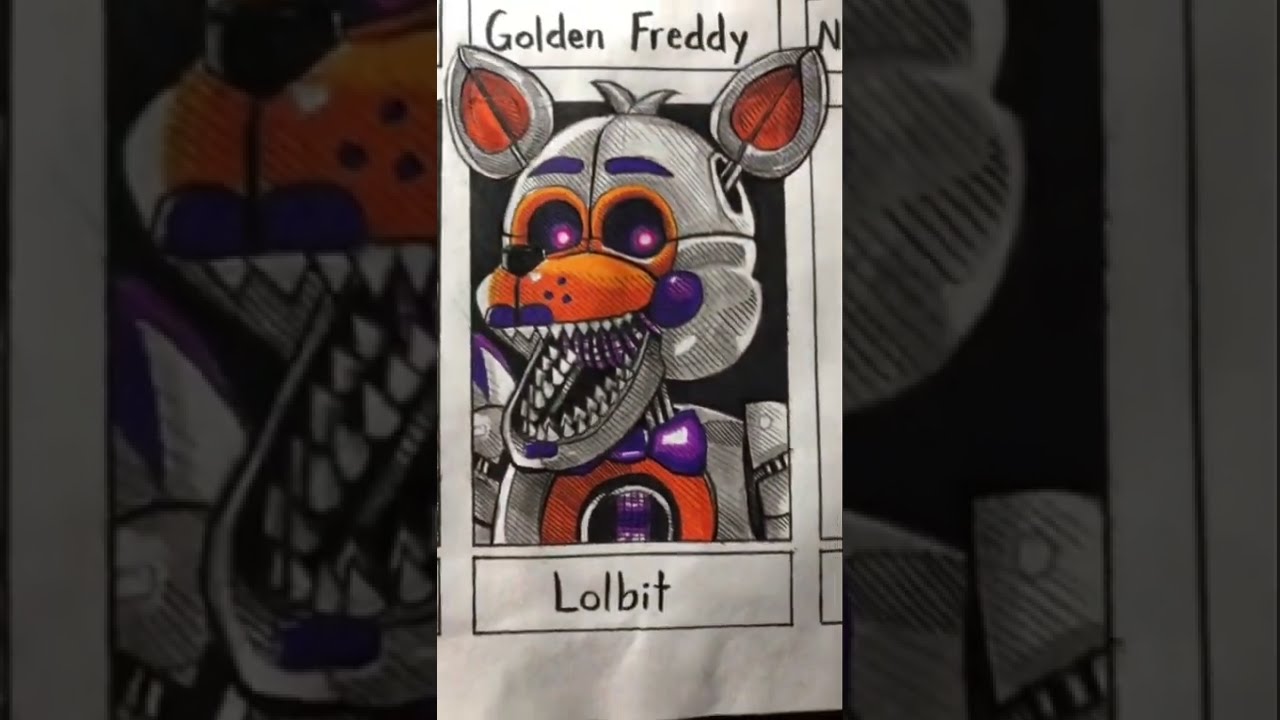 Drawing Lolbit from FNAF - YouTube