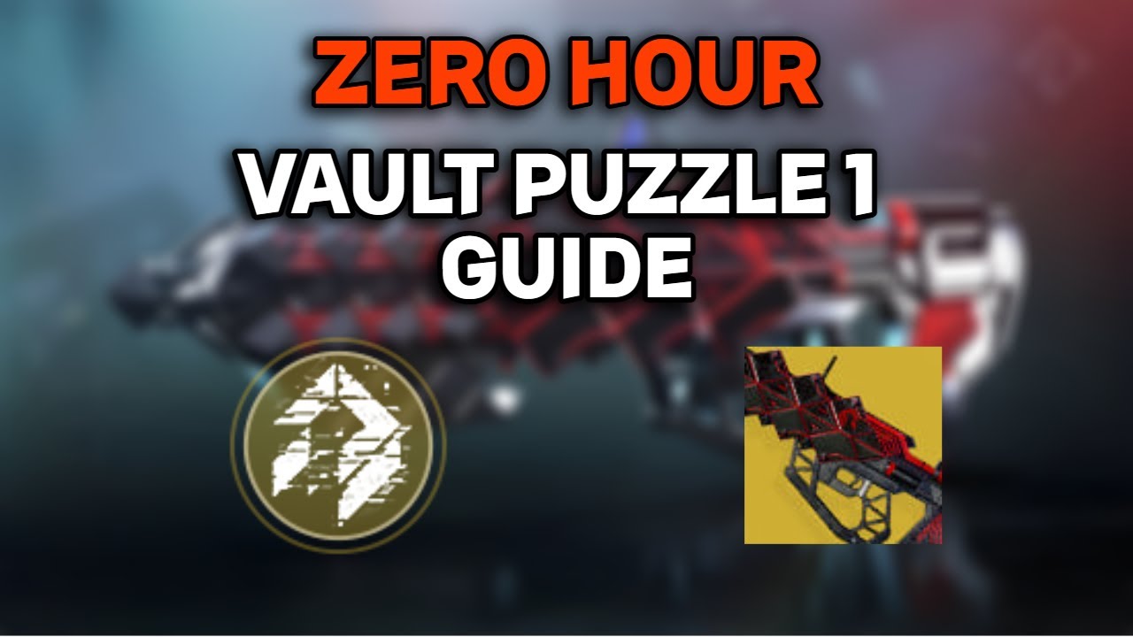 Vault Puzzle 1 in Zero Hour Guide | Intrinsic Perk - YouTube