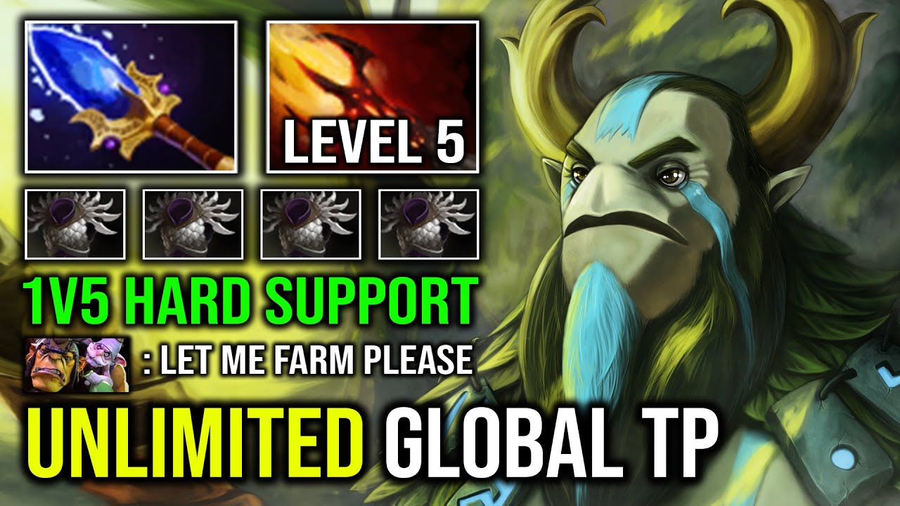 How to Hard Support NP 1v5 Blade Mail Scepter + Dagon 5 Unlimited ...