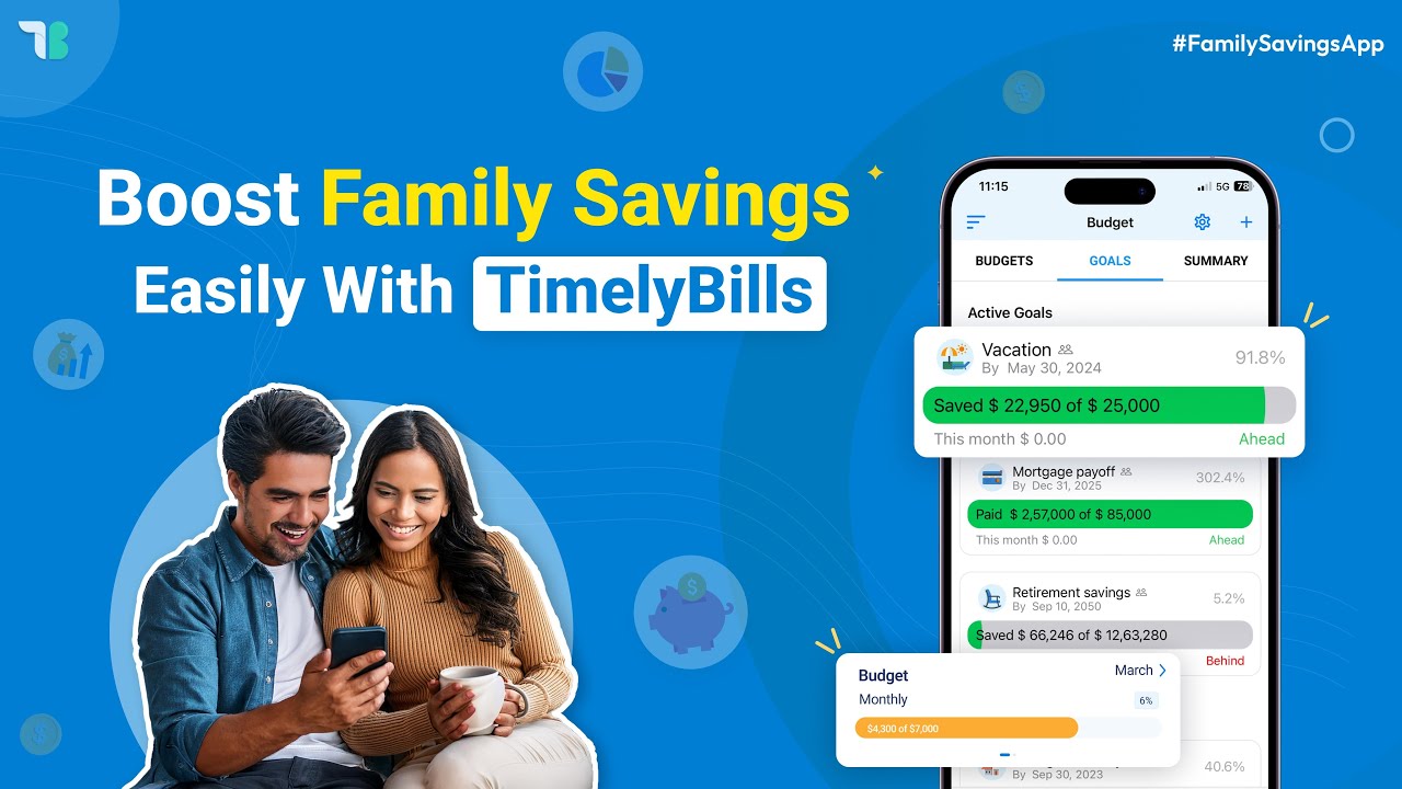 Boost Family Savings Easily with TimelyBills - YouTube