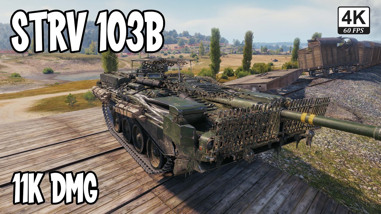 World Of Tanks Strv 103B (11k Damage) WOT - YouTube