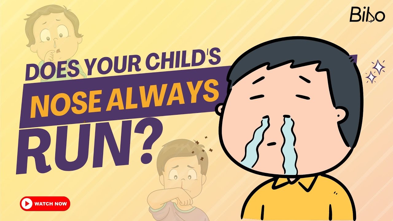 Why Kids Often Have Runny Nose | Bibo Explains - YouTube