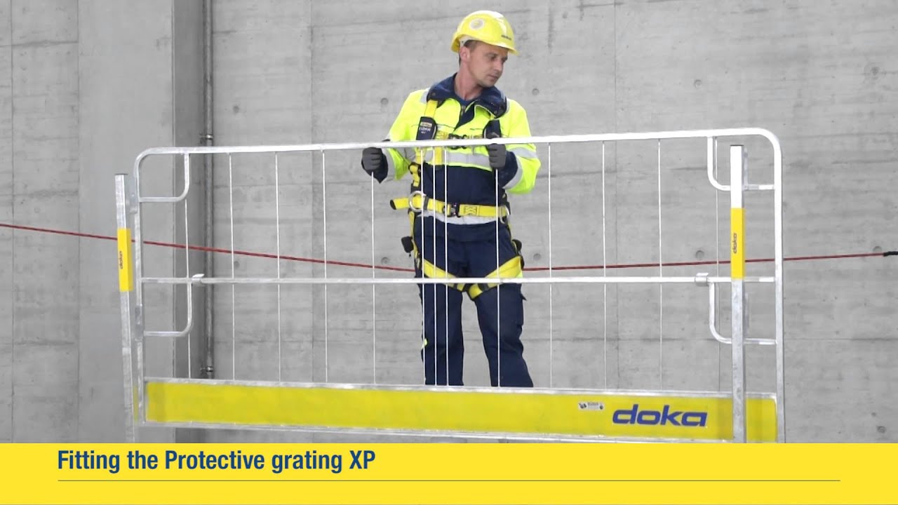 Edge protection system XP - Fitting the Protective grating XP [EN ...