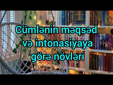 🟢CÜMLƏNİN NÖVLƏRİ: NƏQLİ, ƏMR,SUAL,NİDA📝📚