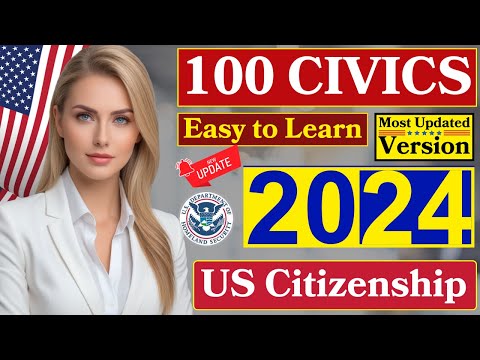 2024 100 Civics Questions and answers in RANDOM Order & SIMPLEST ANSWERS Random Order