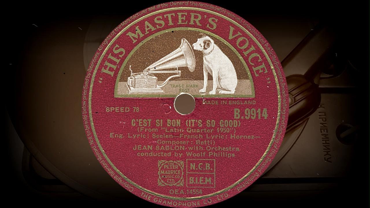 C'EST SI BON (IT'S SO GOOD) - JEAN SABLON with Orchestra conducted by ...