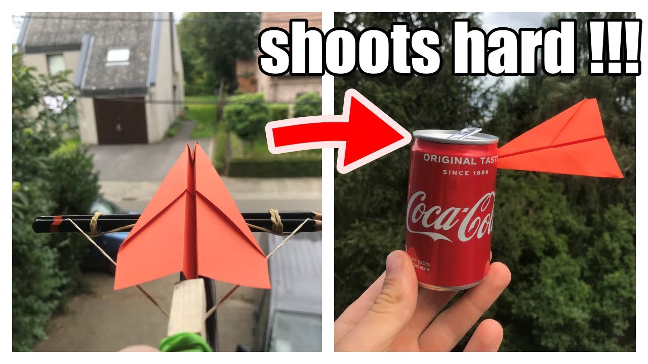 How To Make An Automatic Plane Crossbow Craft | EASY tutorial - YouTube