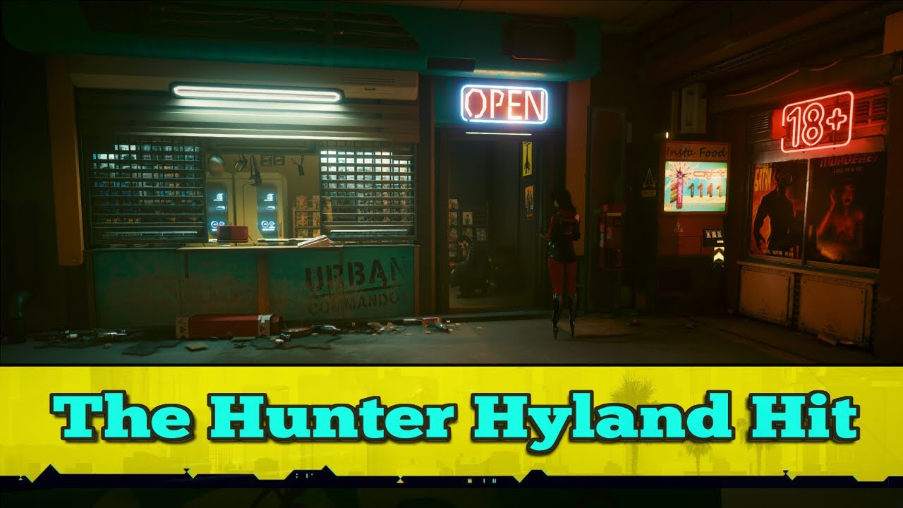 Cyberpunk 2077 - NCPD Scanner Hustles: The Hunter Hyland Gig - YouTube