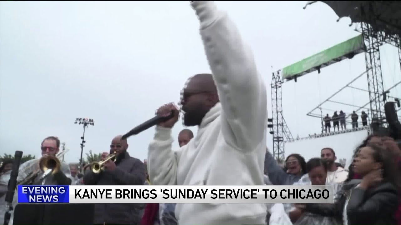 Kanye West brings `Sunday Service` home to Chicago - YouTube