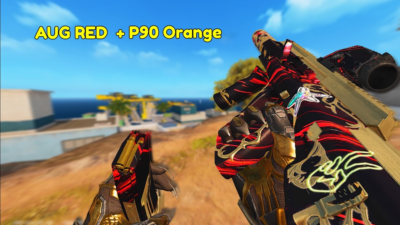 Blood Strike Gameplay with AUG Scope x3 And New P90 Orange - YouTube