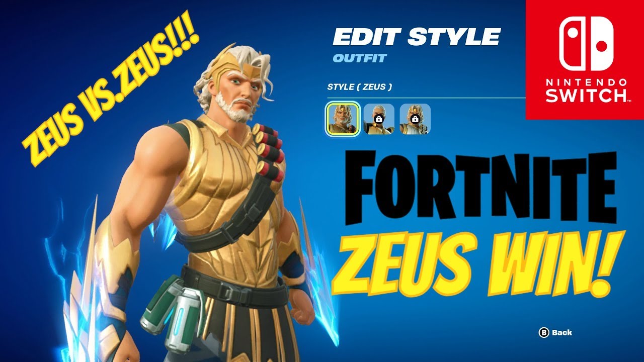 FORTNITE ZEUS WIN! NINTENDO SWITCH - YouTube