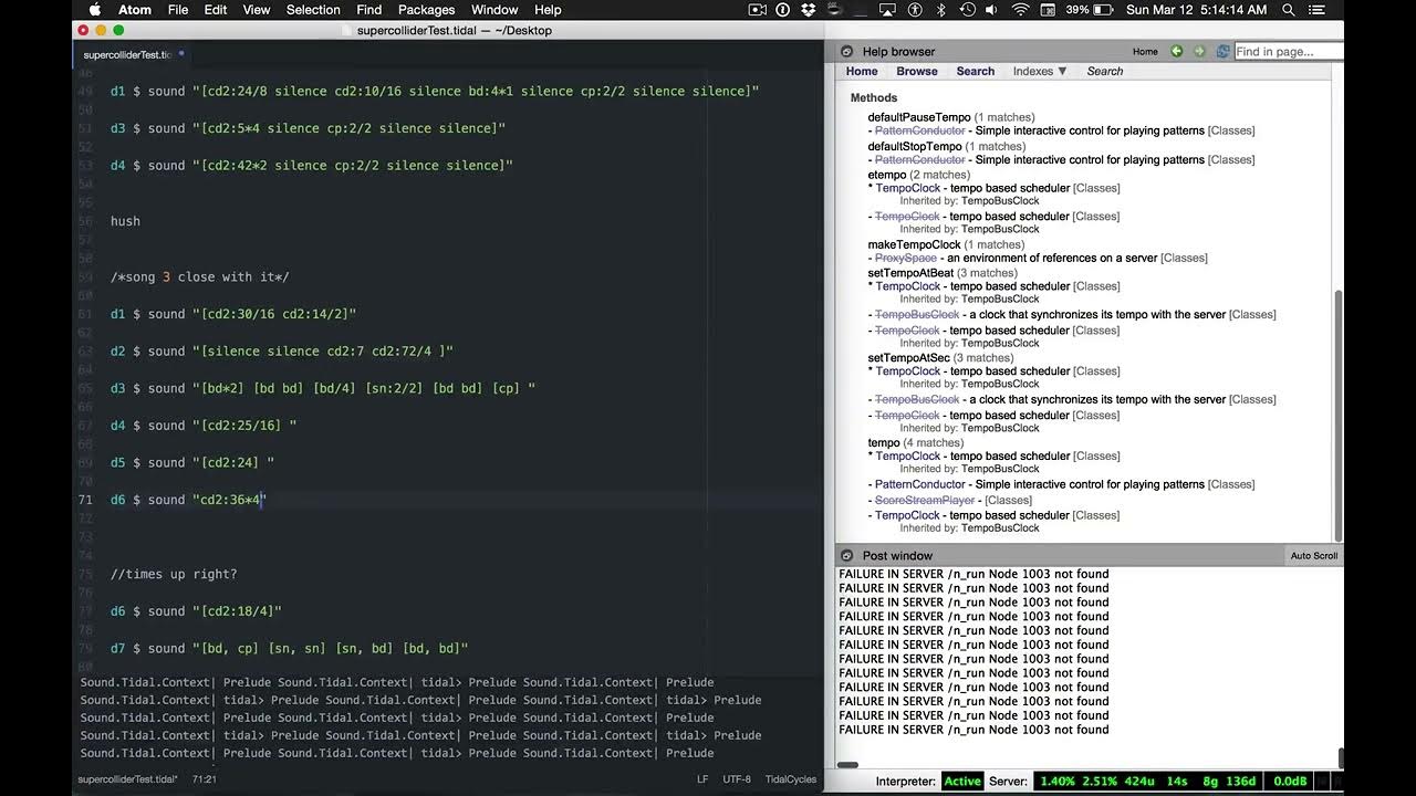My First Time Live Coding with Tidal Cycles - Original Sound & Live Performance by ...