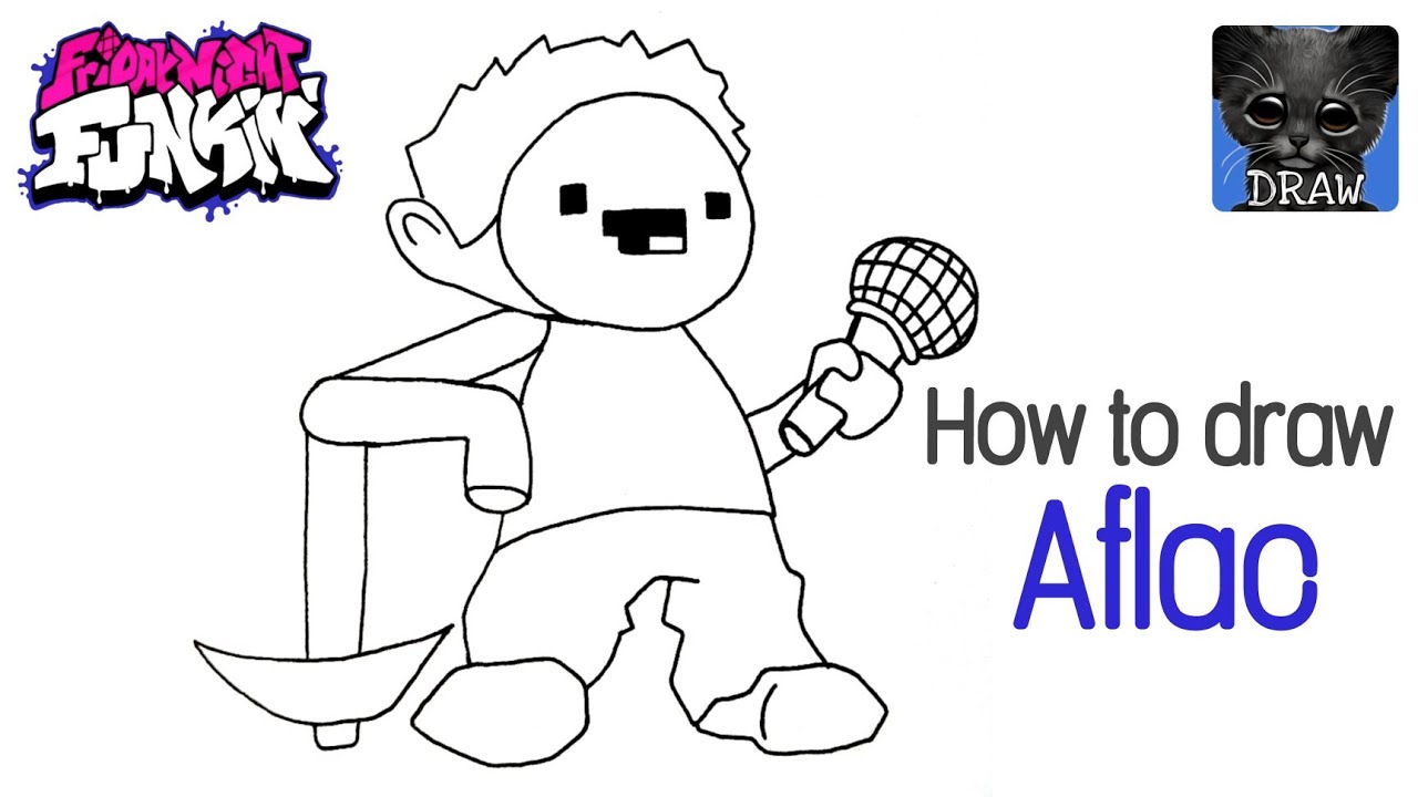 How to Draw Aflac from Friday Night Funkin Mod (FNF) - YouTube