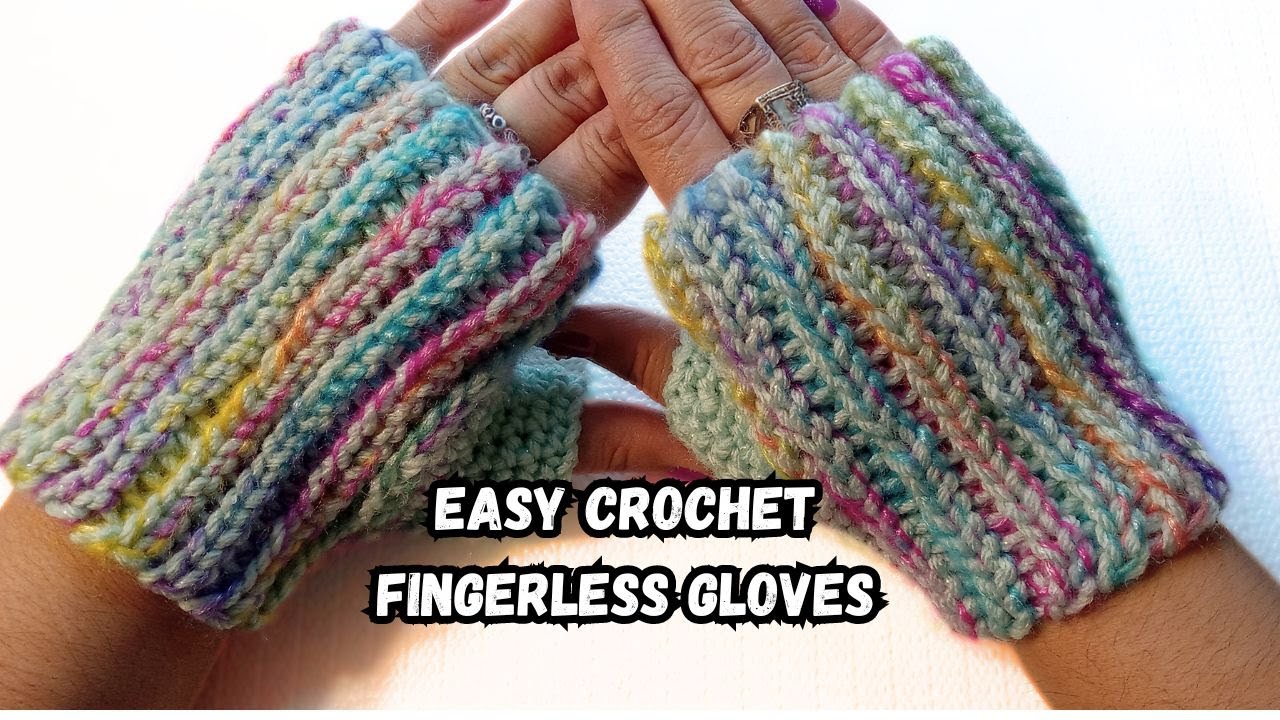 Unbelievably EASY to Make Fingerless Gloves You Must Crochet. Full Free ...